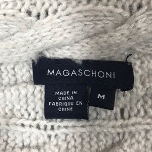 Magaschoni | Sweaters | Magaschoni Cable Knit Open Sweater M | Poshmark